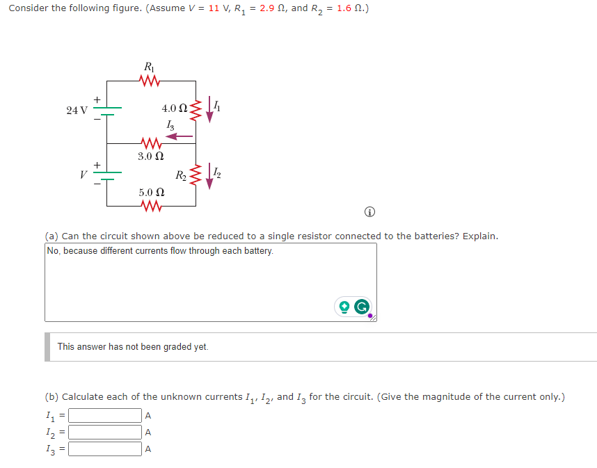 Solved Consider the following figure. (Assume V=11 | Chegg.com