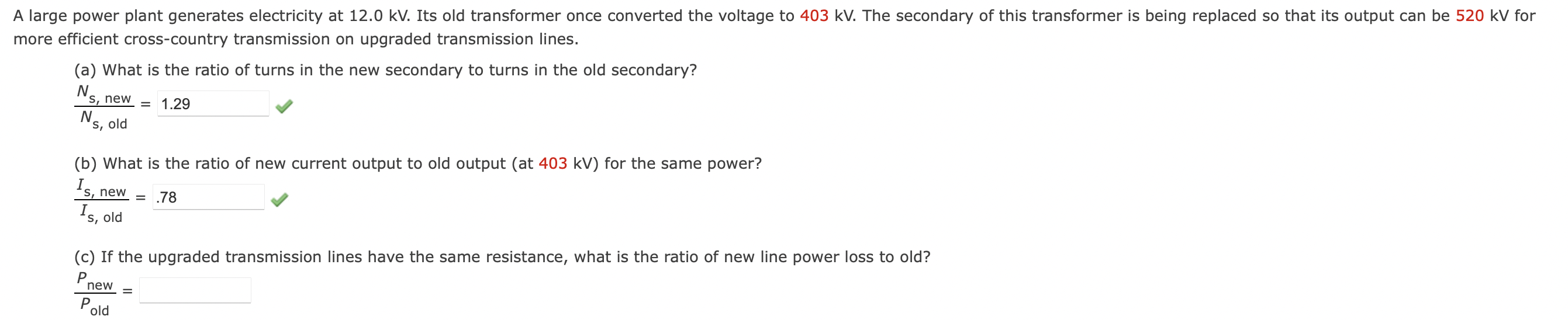 Solved more efficient cross-country transmission on upgraded | Chegg.com
