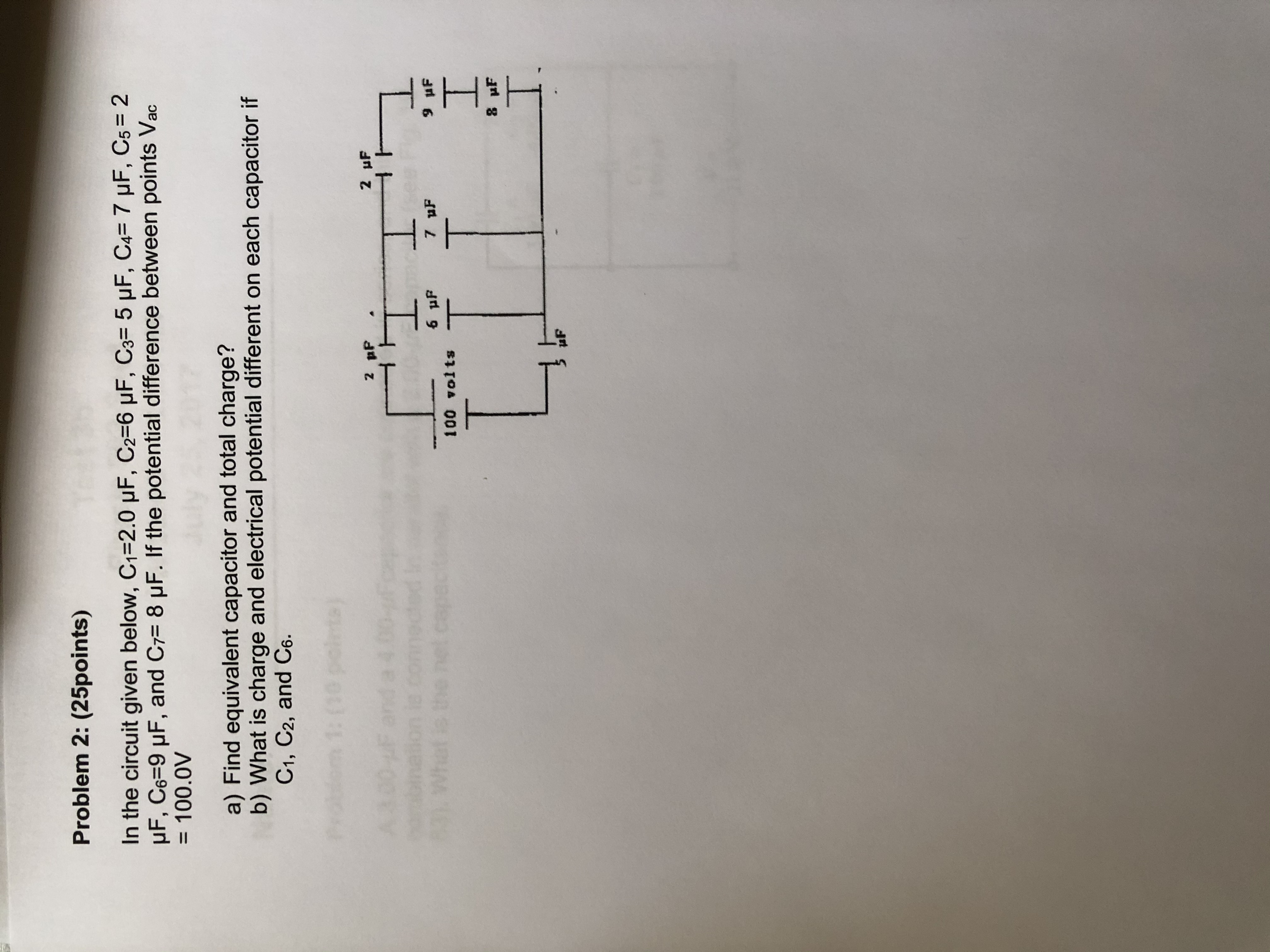 Solved Problem 2: (25points) In the circuit given below, | Chegg.com