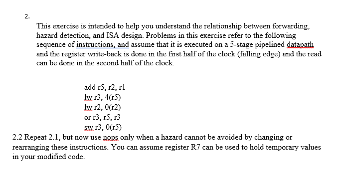 Solved 2. This exercise is intended to help you understand | Chegg.com