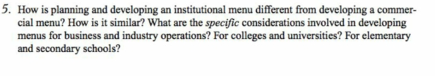 Solved 5. How is planning and developing an institutional | Chegg.com