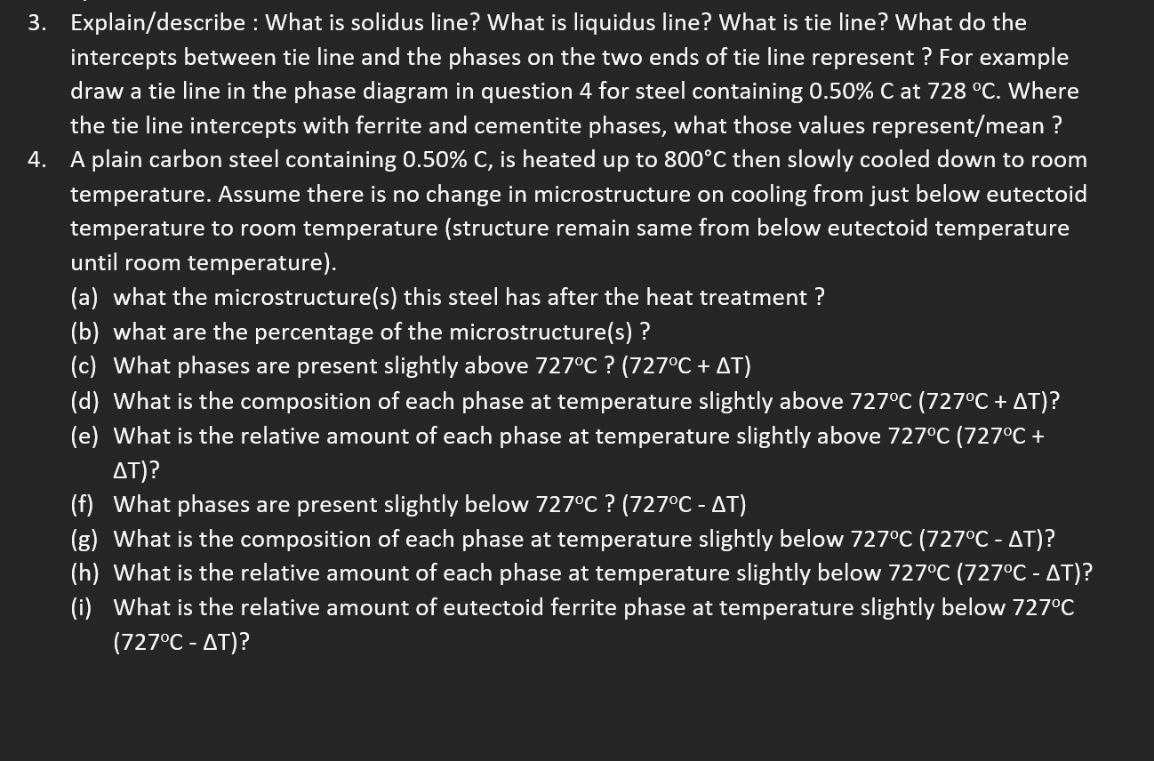3. Explain/describe : What is solidus line? What is | Chegg.com