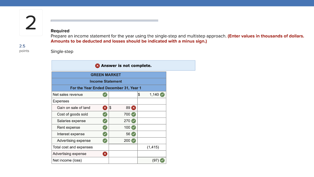Solved 2 Exercise 4-14A (Algo) Single-step and multistep | Chegg.com