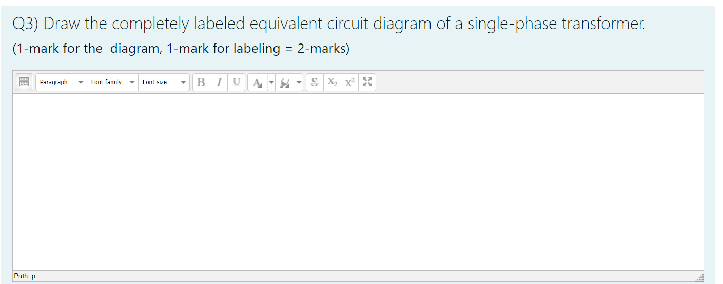 Solved Q3) Draw the completely labeled equivalent circuit | Chegg.com