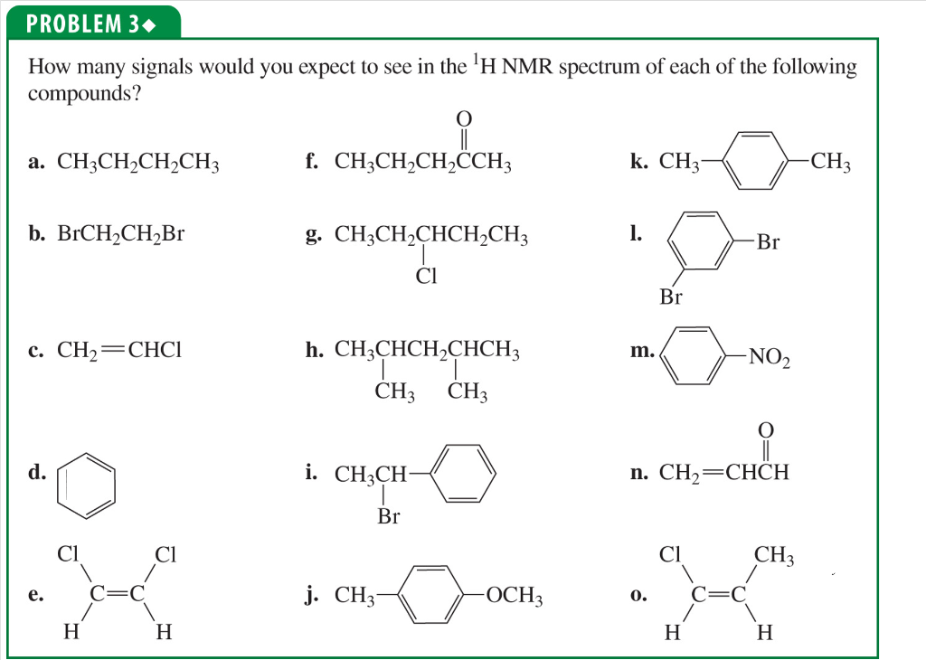 Solved PROBLEM 3 How many signals would you expect to see in | Chegg.com