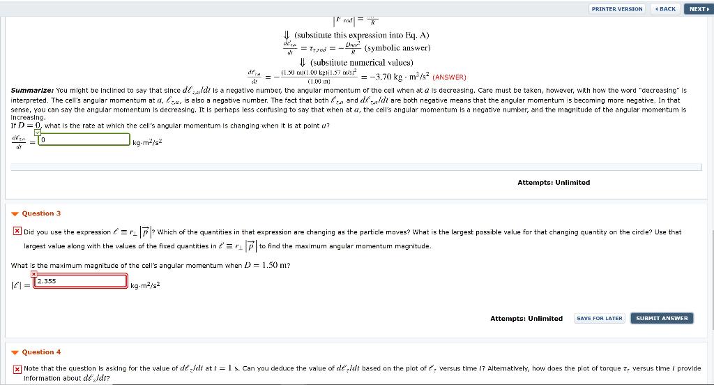 Interactive Exercises 11.13: Torque and Angular | Chegg.com