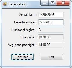 Solved Calculate reservation totals In this exercise, | Chegg.com