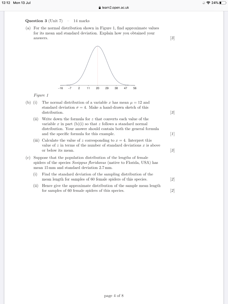 Solved 12:12 Mon 13 Jul 24% learn2.open.ac.uk Question 3 | Chegg.com