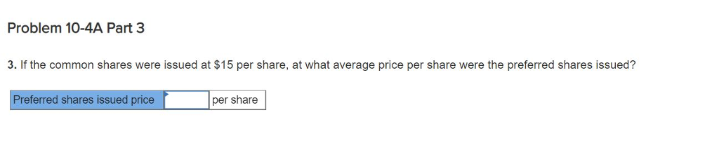 Solved Problem 10-4A Analyze the stockholders' equity | Chegg.com