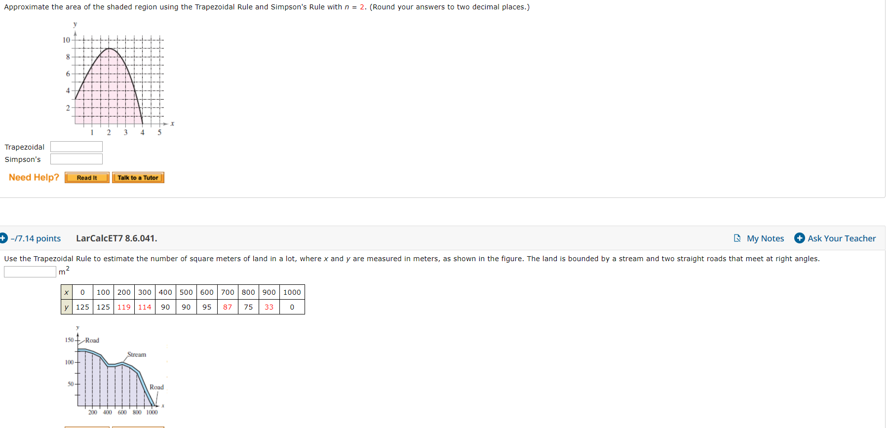 Solved Approximate the area of the shaded region using the | Chegg.com