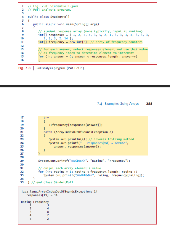 Solved 15.8 (Student Poll) Figure 7.8 contains an array of | Chegg.com