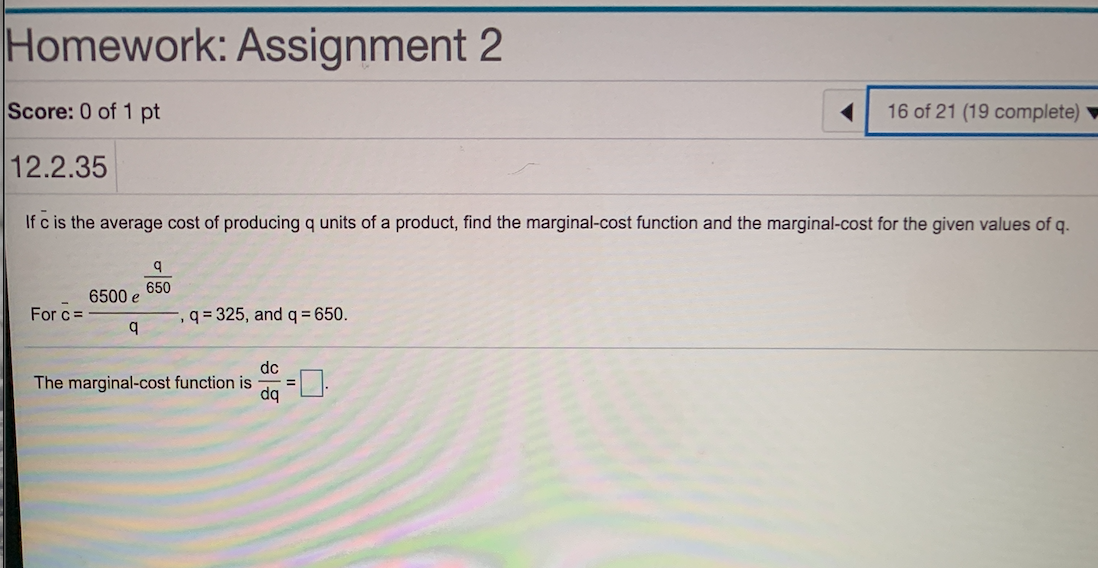 Solved Homework Assignment 2 Score 0 Of 1 Pt 16 Of 21 19
