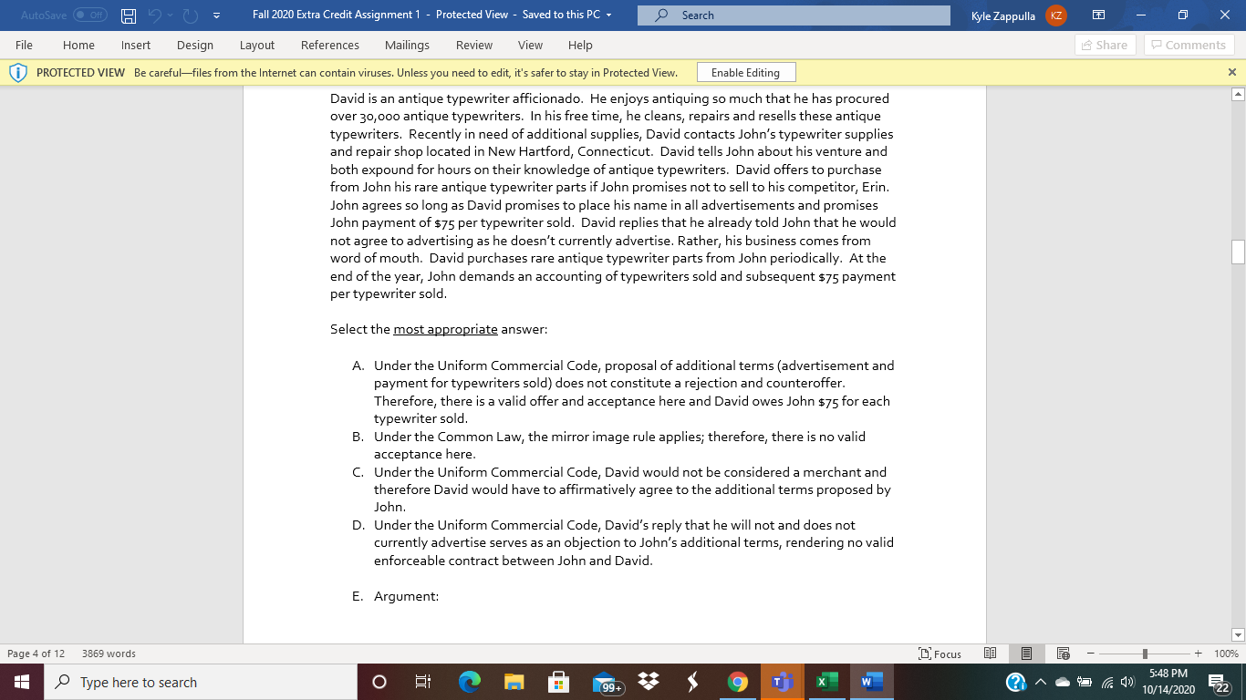 Solved AutoSave H Fall 2020 Extra Credit Assignment 1 - | Chegg.com