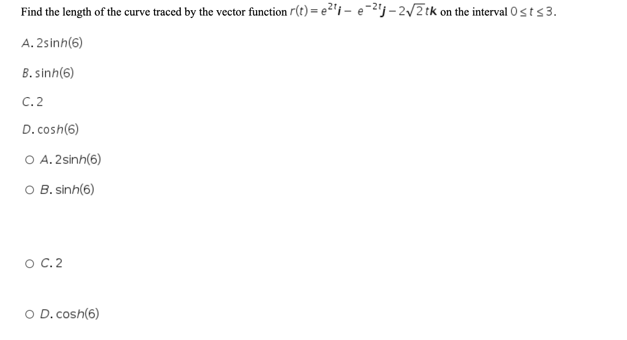 Solved Find the length of the curve traced by the vector | Chegg.com