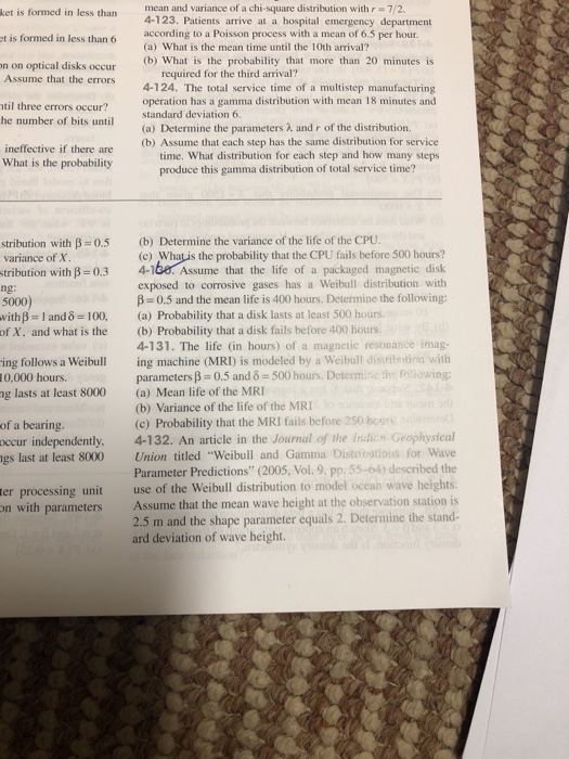 Solved ket is formed in less thane mean and variance of a | Chegg.com