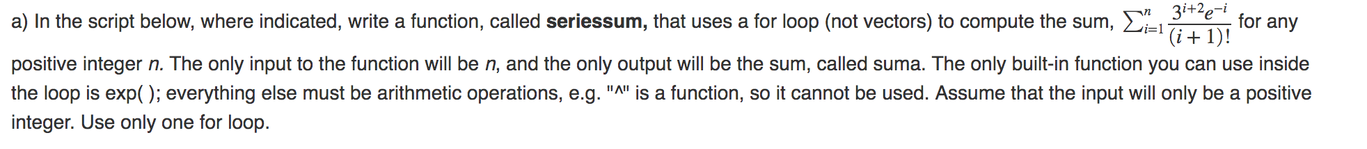 Solved for any a) In the script below, where indicated, | Chegg.com