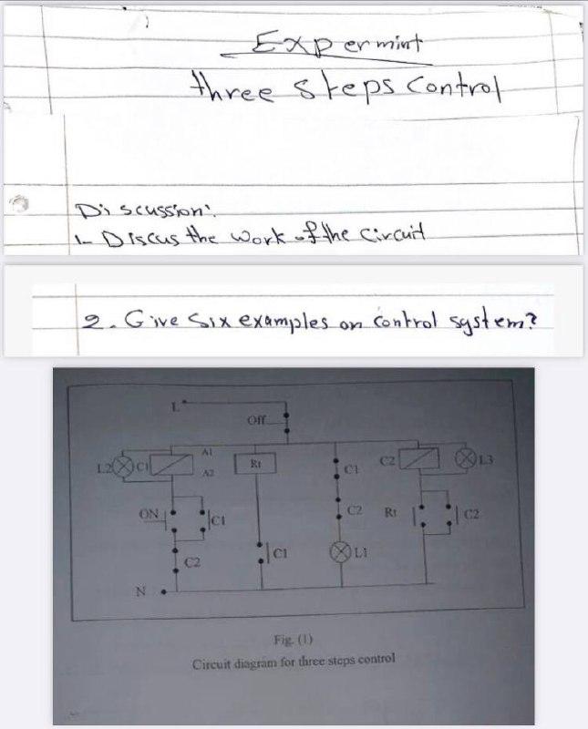 Solved Expermint three steps Control Discussion - Discus the | Chegg.com