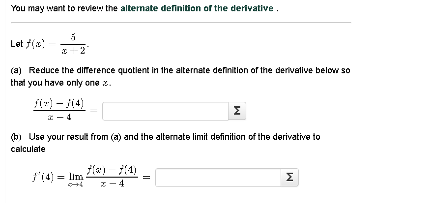Solved You may want to review the alternate definition of | Chegg.com