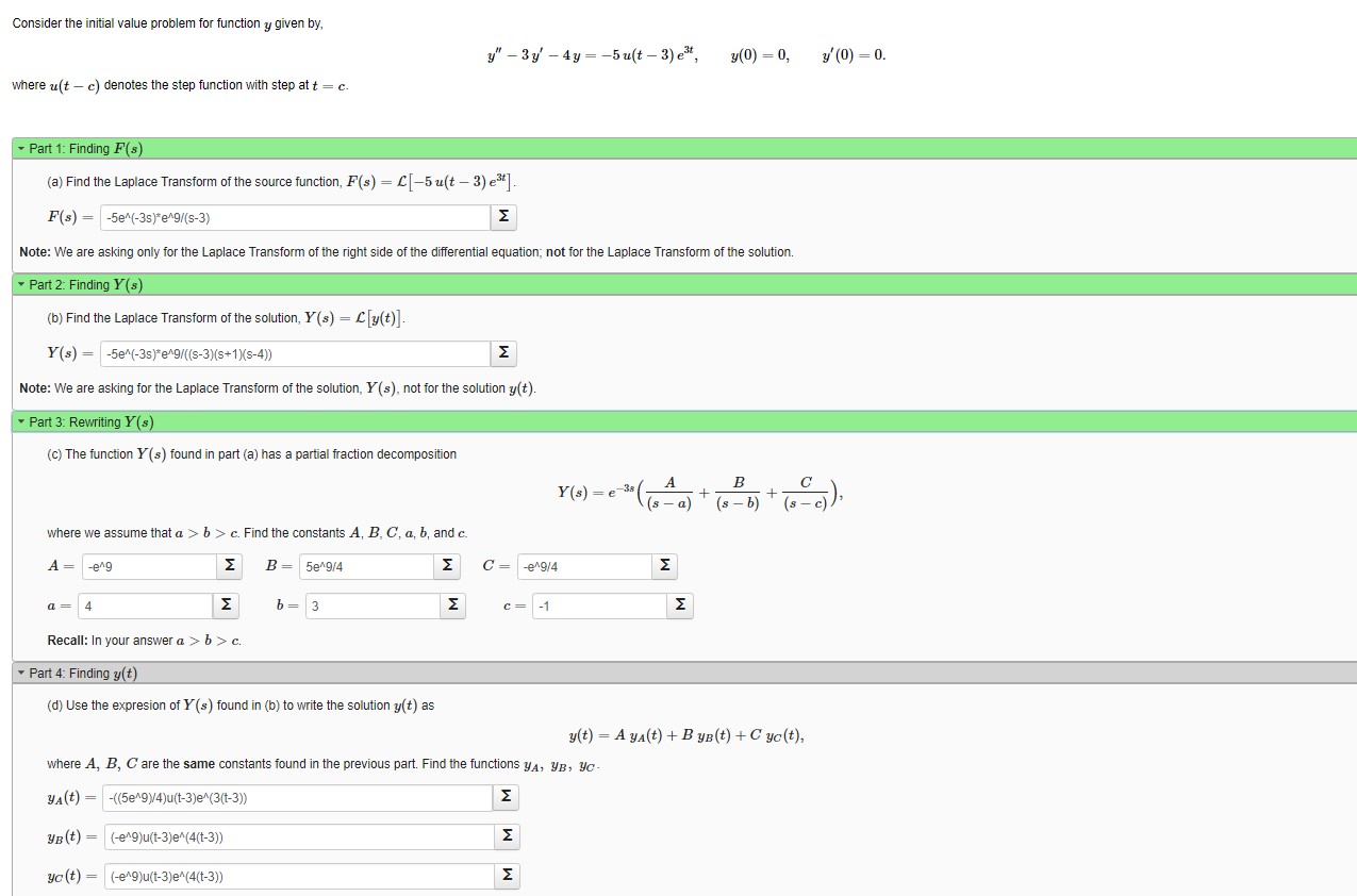 Solved Consider the initial value problem for function y | Chegg.com