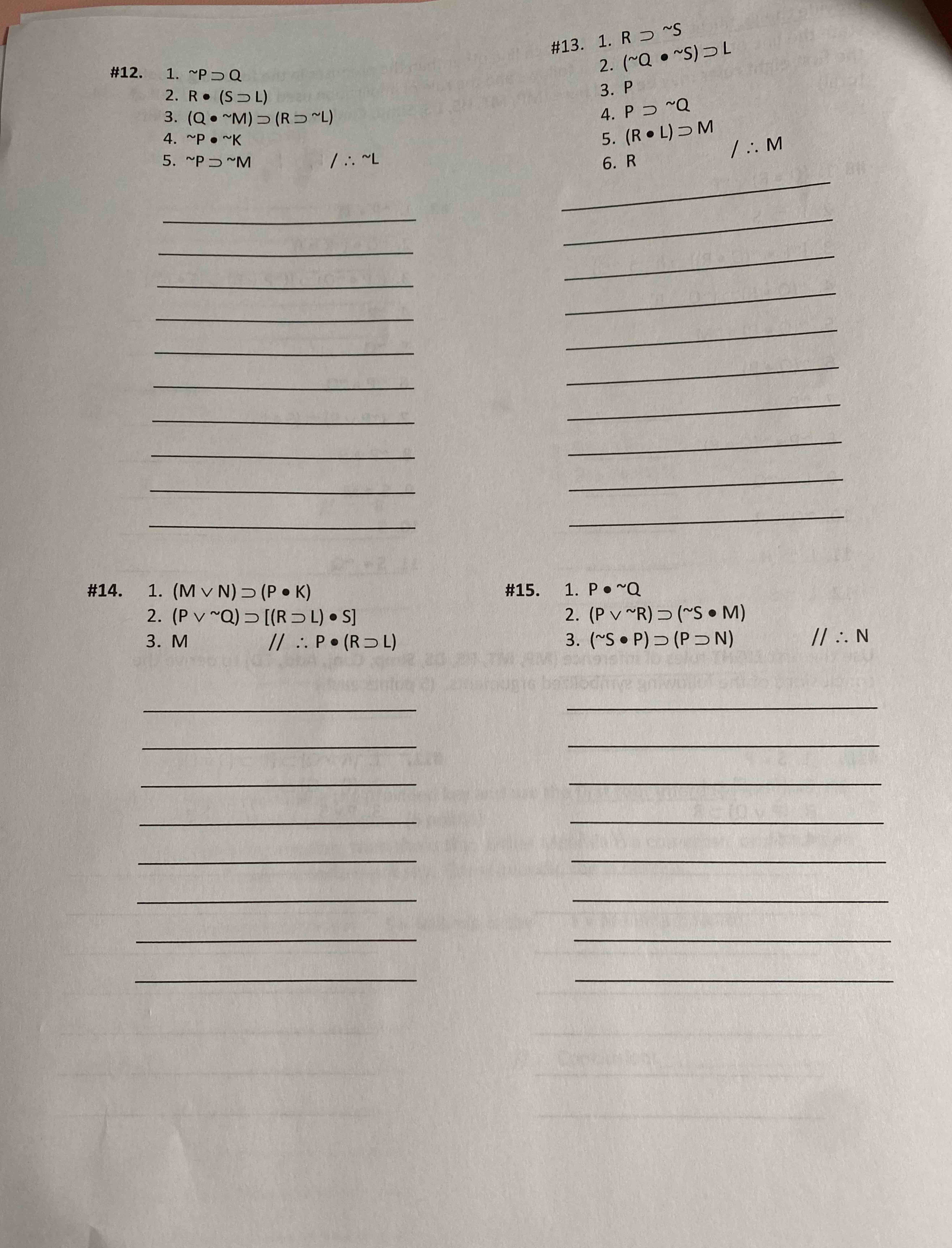 Solved Use the first EIGHT rules of inference (MP, ﻿MT, ﻿HS, | Chegg.com