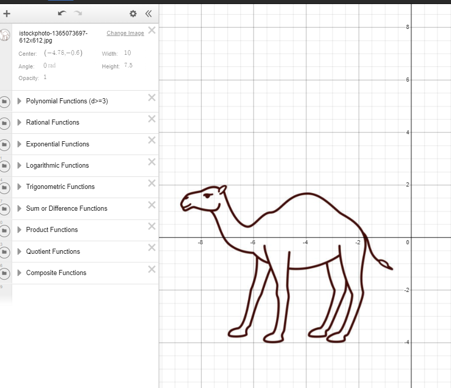 Solved Create a camel on desmosIt must have at least one of | Chegg.com