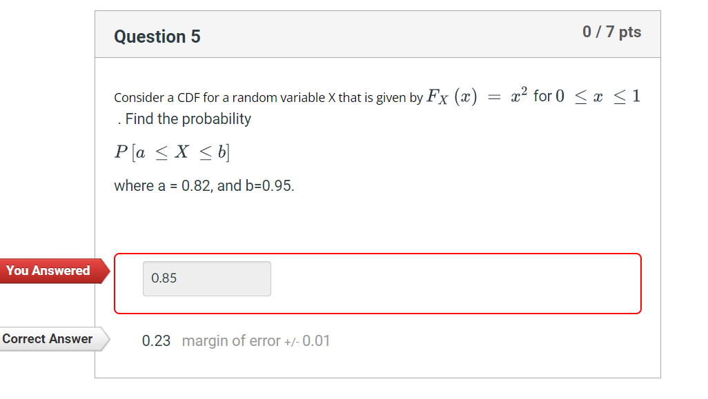Solved Consider a CDF for a random variable X that is given | Chegg.com