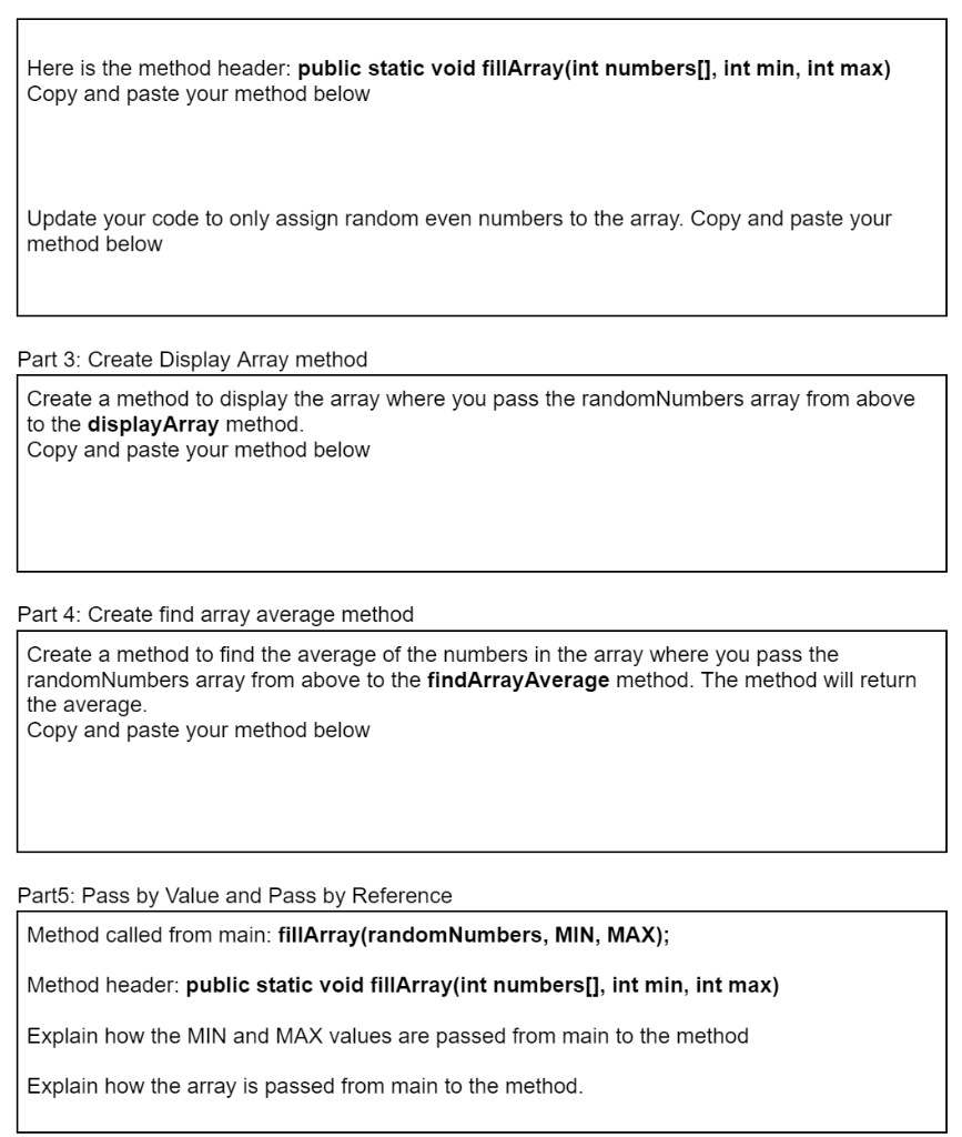 Solved Description: Create a class GE07CH07Arrays. You will | Chegg.com