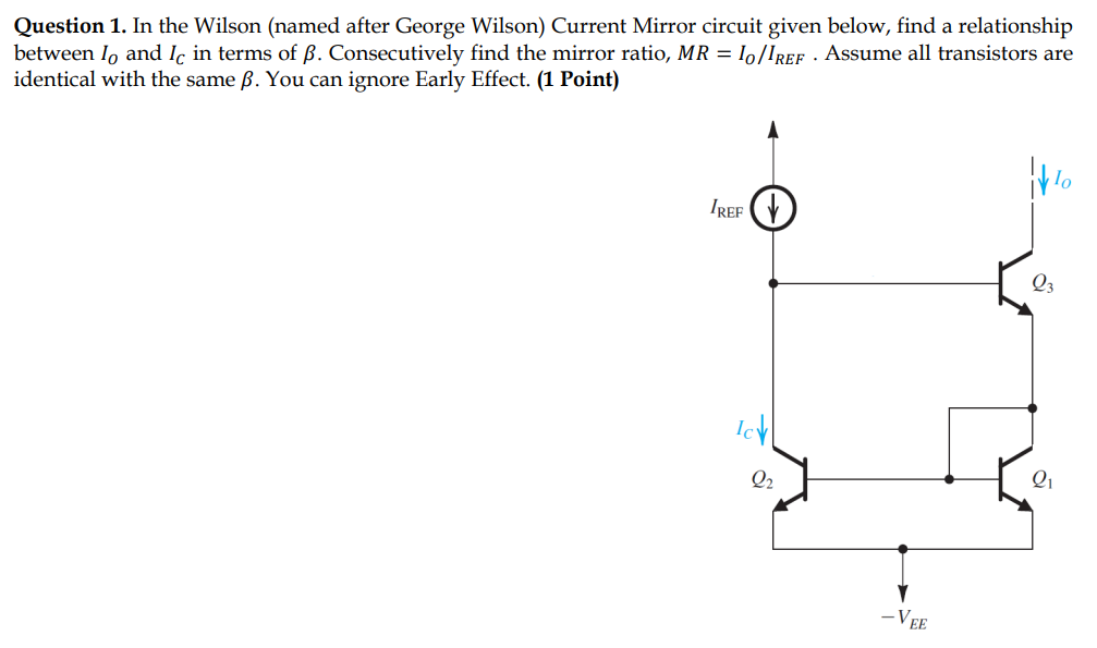 Solved Question 1. In the Wilson (named after George Wilson) | Chegg.com