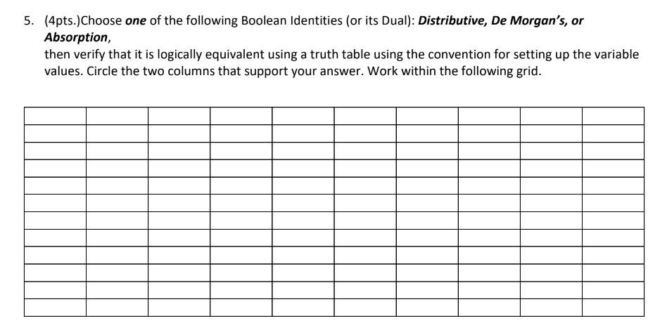Solved 1. (4 pts.) Determine the expression for each of the | Chegg.com