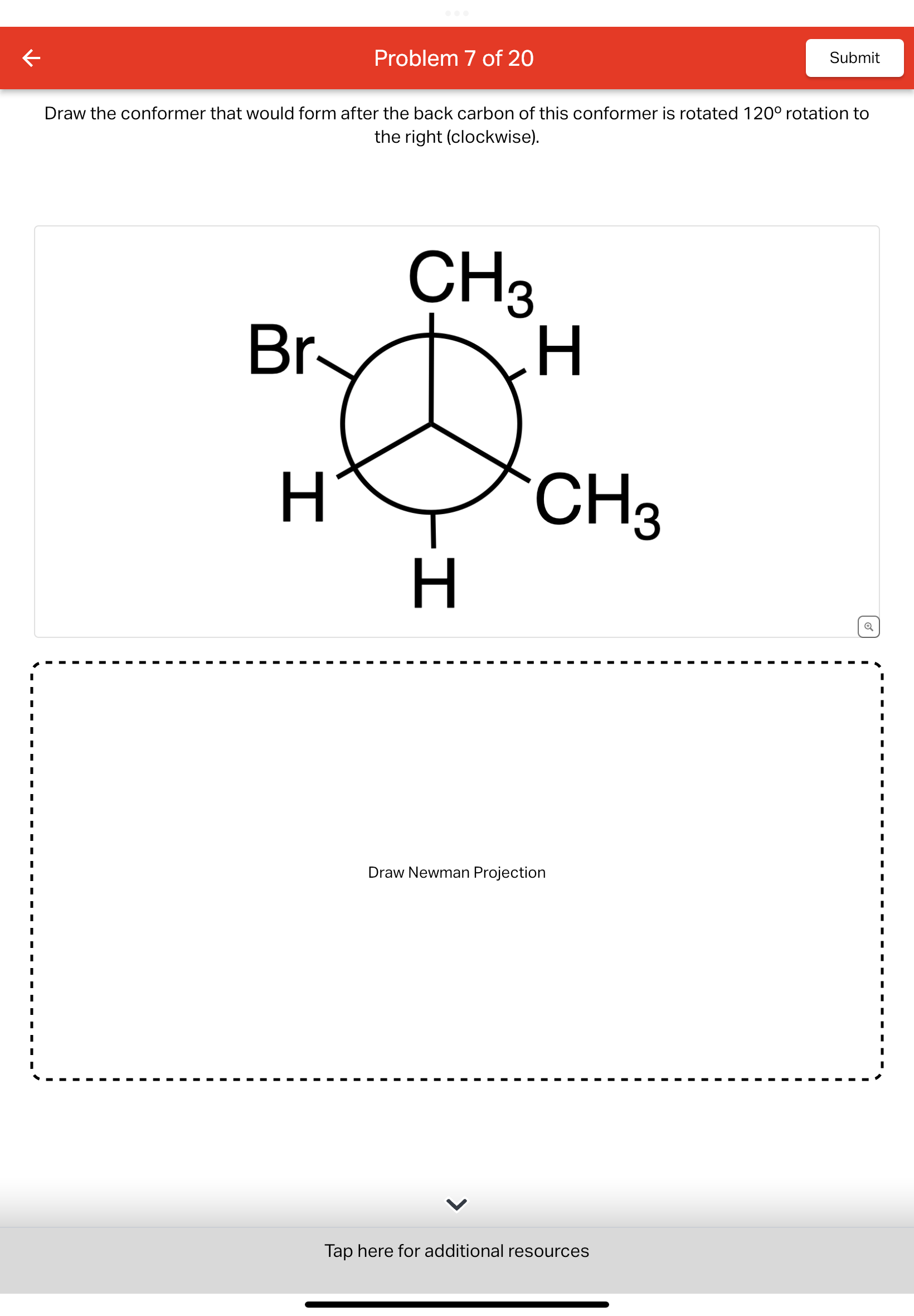Solved Draw the conformer that would form after the back | Chegg.com