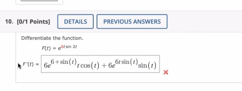 Solved Differentiate the function. | Chegg.com