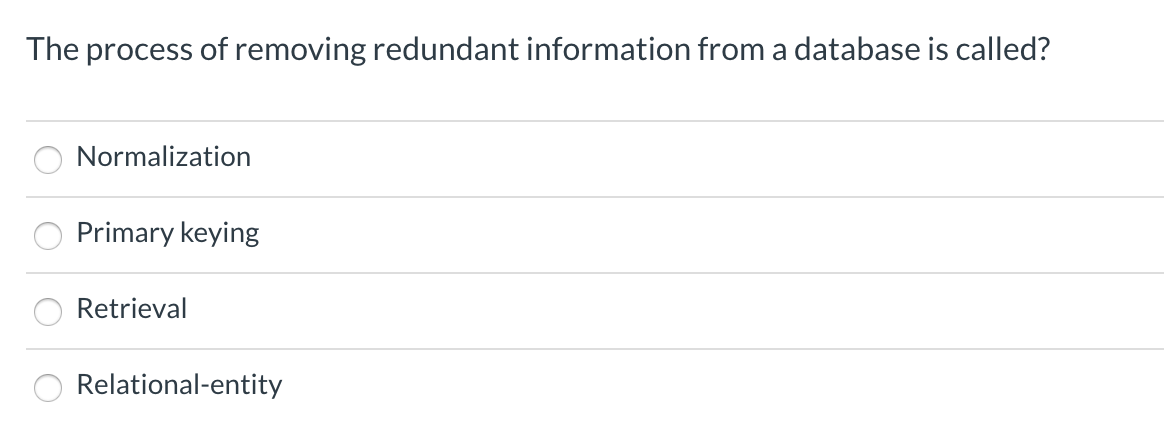 Solved The process of removing redundant information from a | Chegg.com