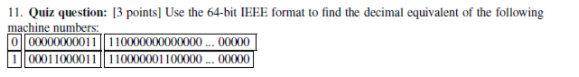 Solved Use the 64-bit IEEE format to find the decimal | Chegg.com