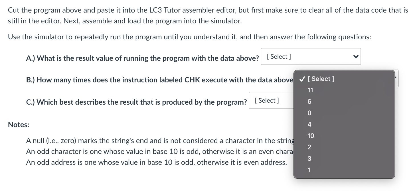 Solved Question 2 12 Pts Consider The Following Lc 3 Code 