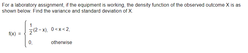 Solved For a laboratory assignment, if the equipment is | Chegg.com