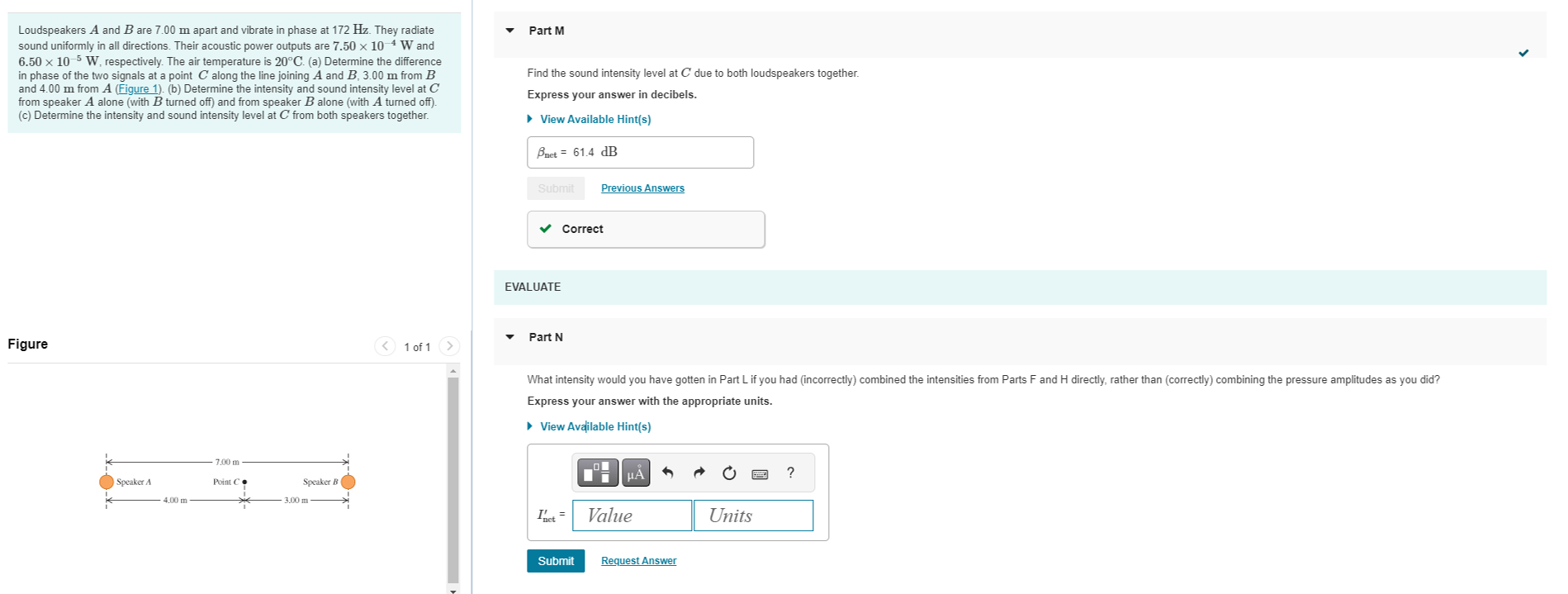 Solved Part NExtra Information:Part FPart completeDetermine | Chegg.com