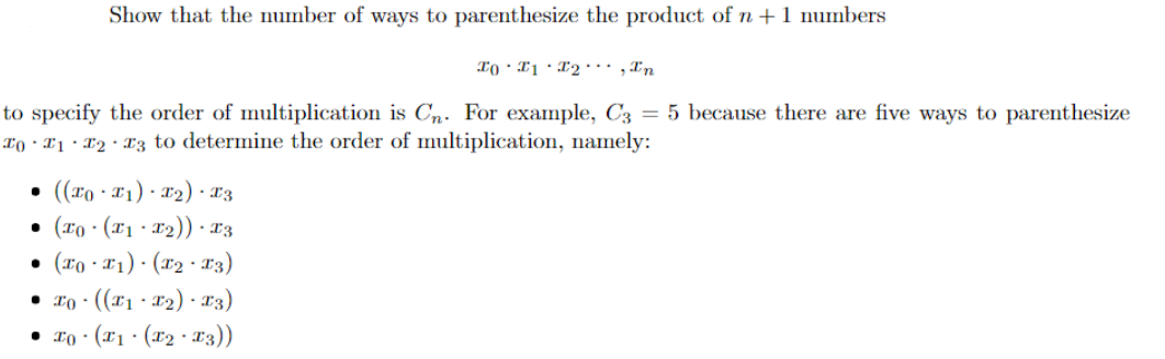 Solved You should show that the answer is Cn, the n-th | Chegg.com