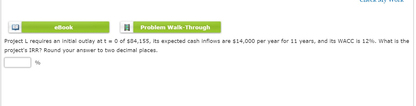 Solved CICLE My VVUIK eBook Problem Walk-Through Project L | Chegg.com