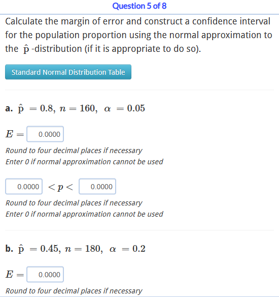 Solved Calculate the margin of error and construct a | Chegg.com