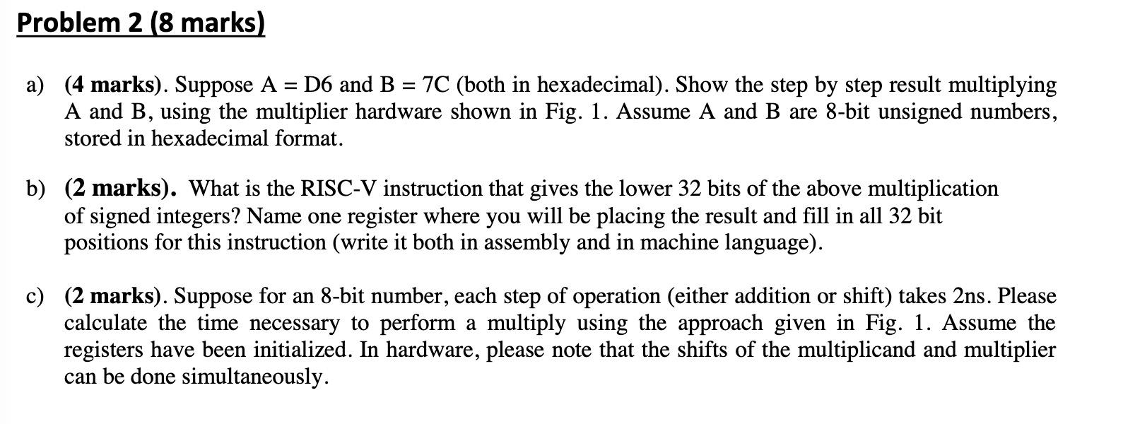 Solved Problem 2 (8 marks) a) (4 marks). Suppose A = D6 and | Chegg.com