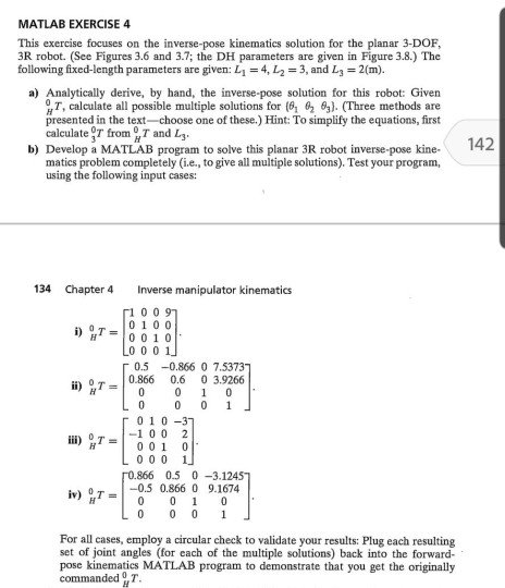 Solved MATLAB EXERCISE 4 This exercise focuses on the | Chegg.com