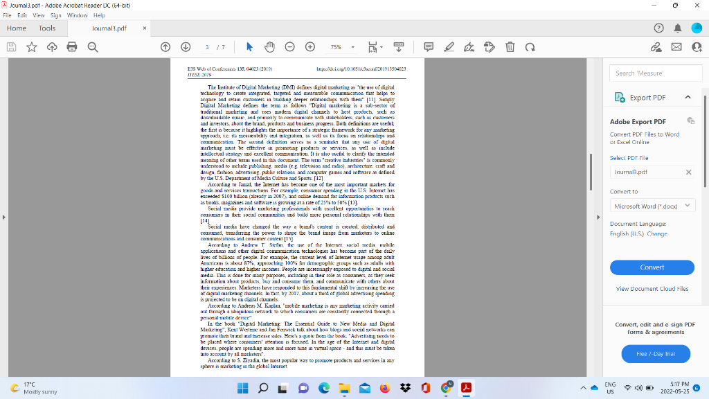 Joumal3.pdt - Adobe Acrobat Reader DC (64-bit) File | Chegg.com