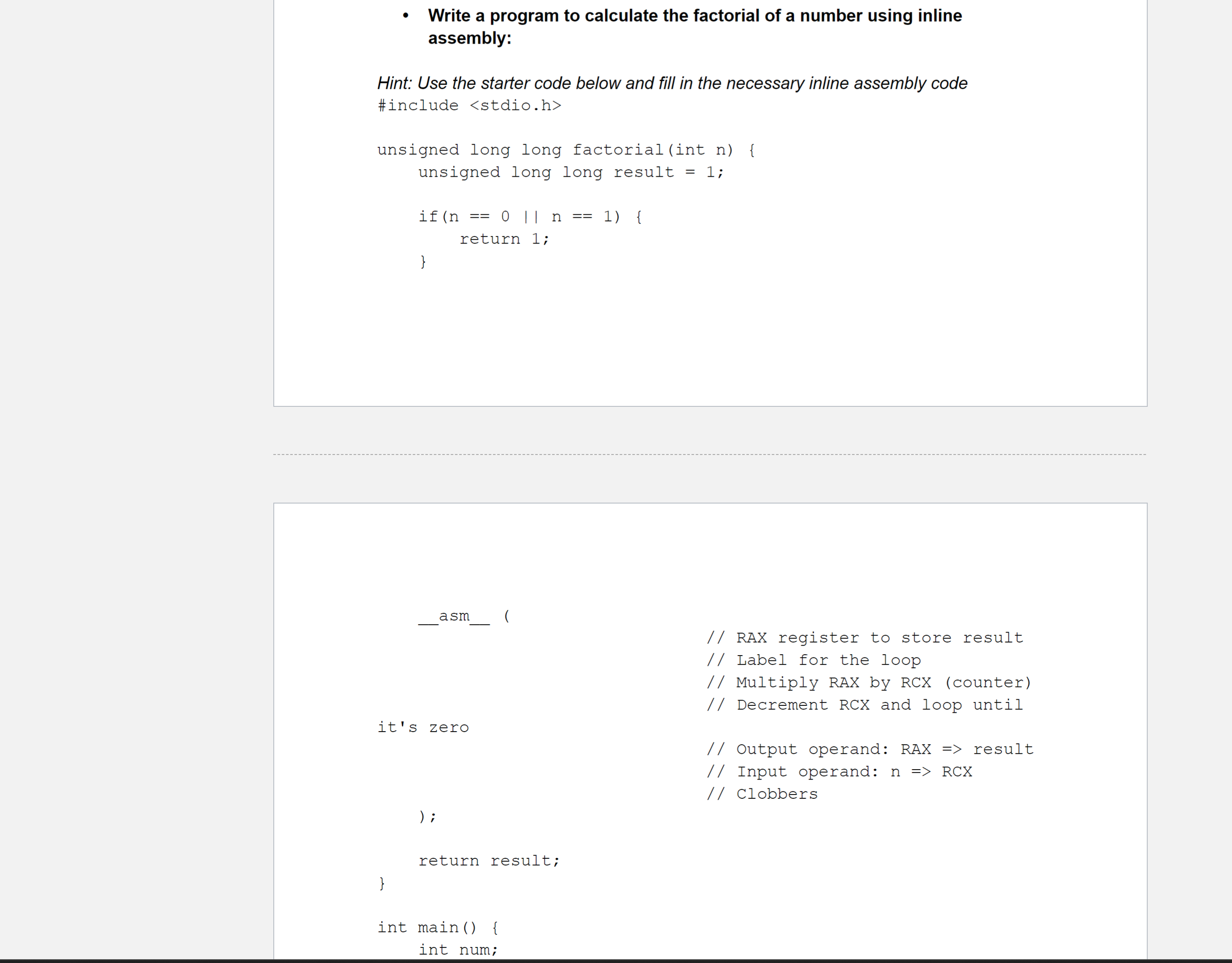 Solved Write a program in C and show the result that you got | Chegg.com