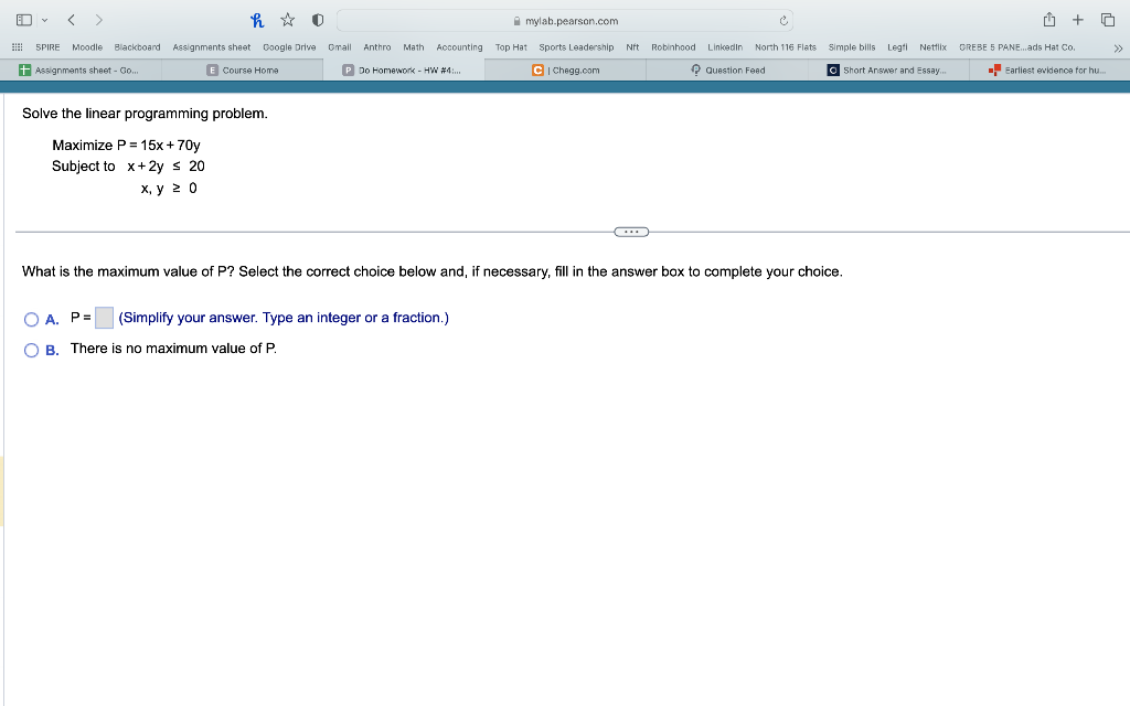 Solved Solve the linear programming problem. Maximize | Chegg.com