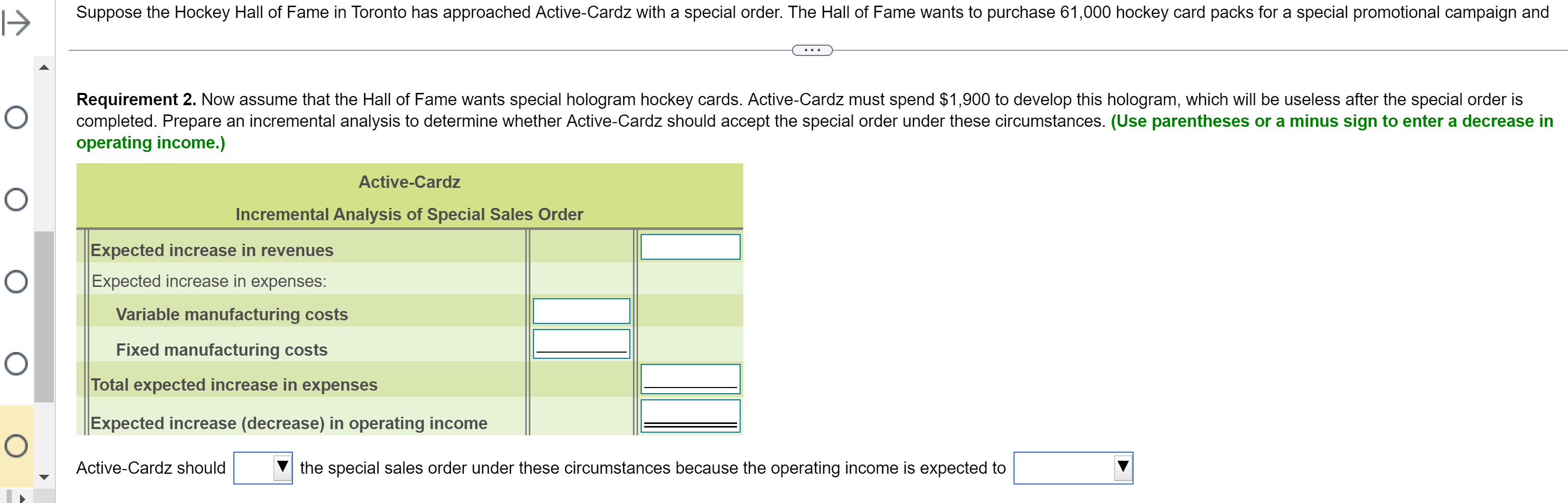 Solved \r\n\r\n\r\n\r\n\r\nActive-Cardz should the special | Chegg.com