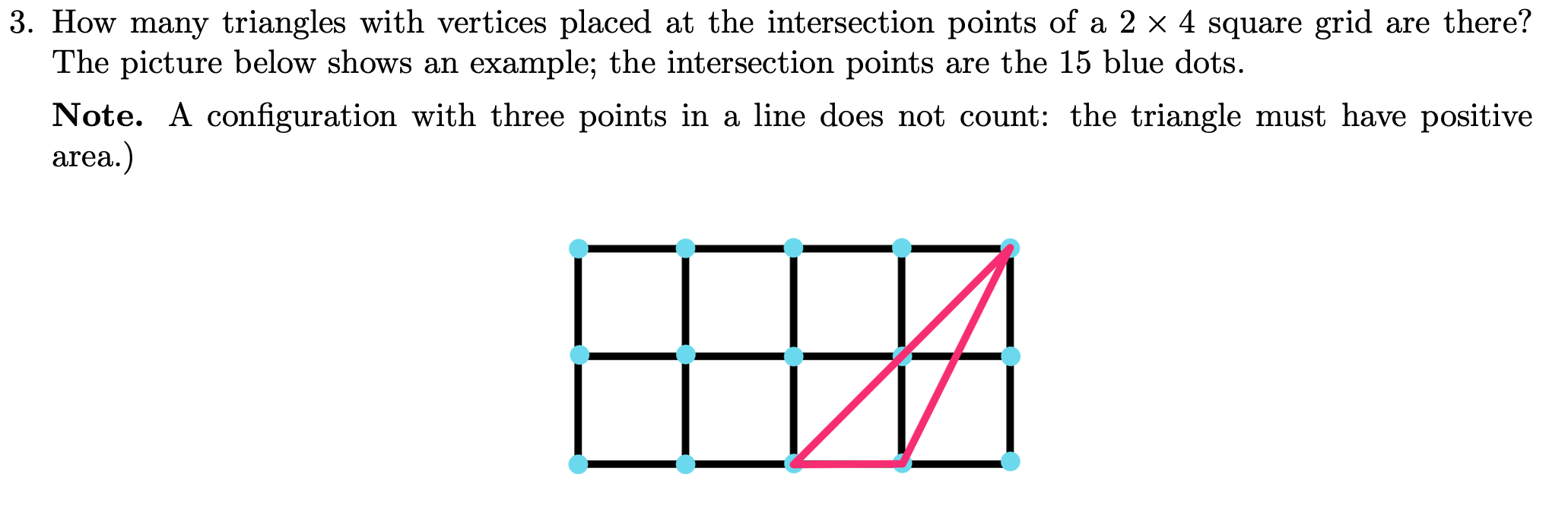 Solved How many triangles with vertices placed at the | Chegg.com