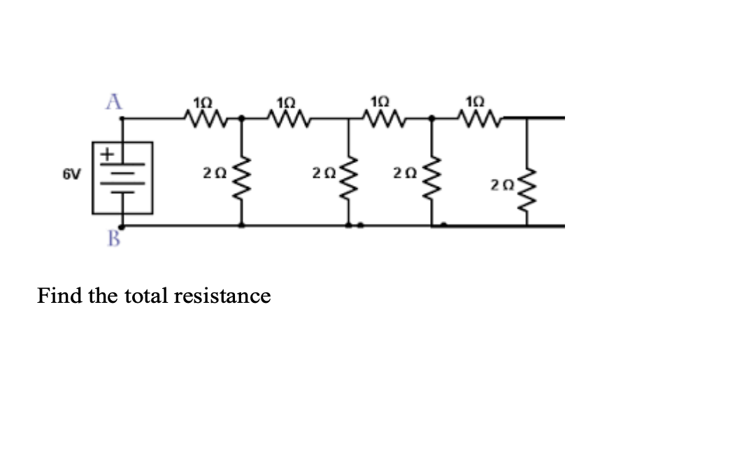 Solved Find the total resistance | Chegg.com