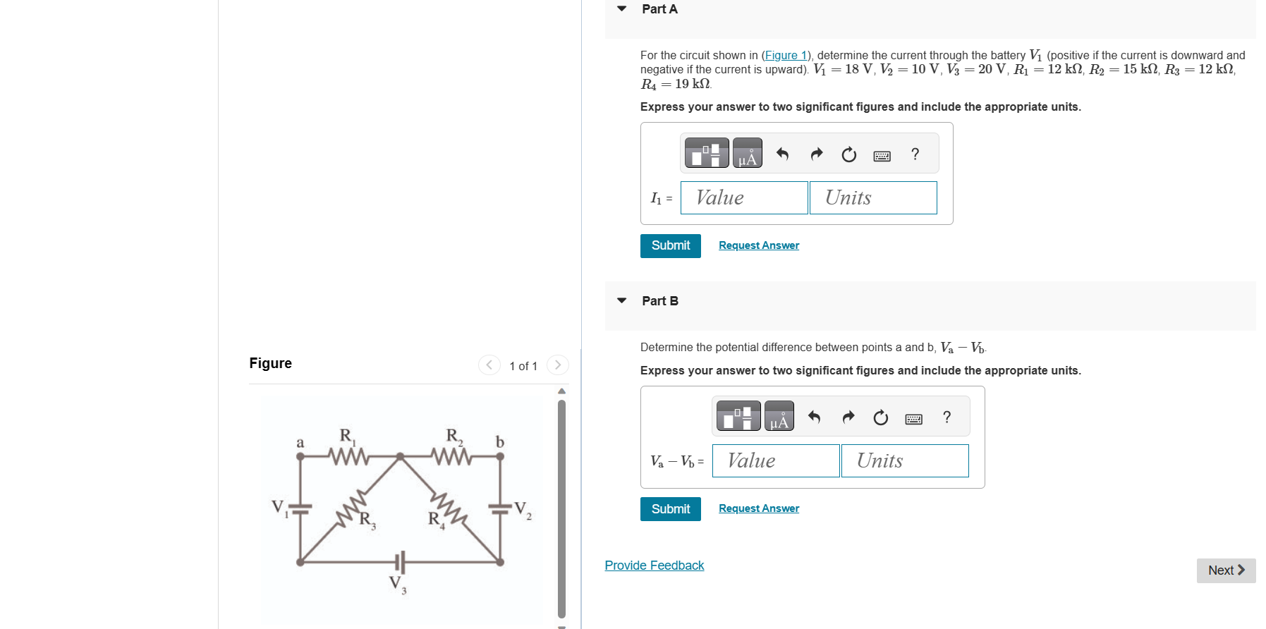 Solved For The Circuit Shown In Figure 1 Determine The