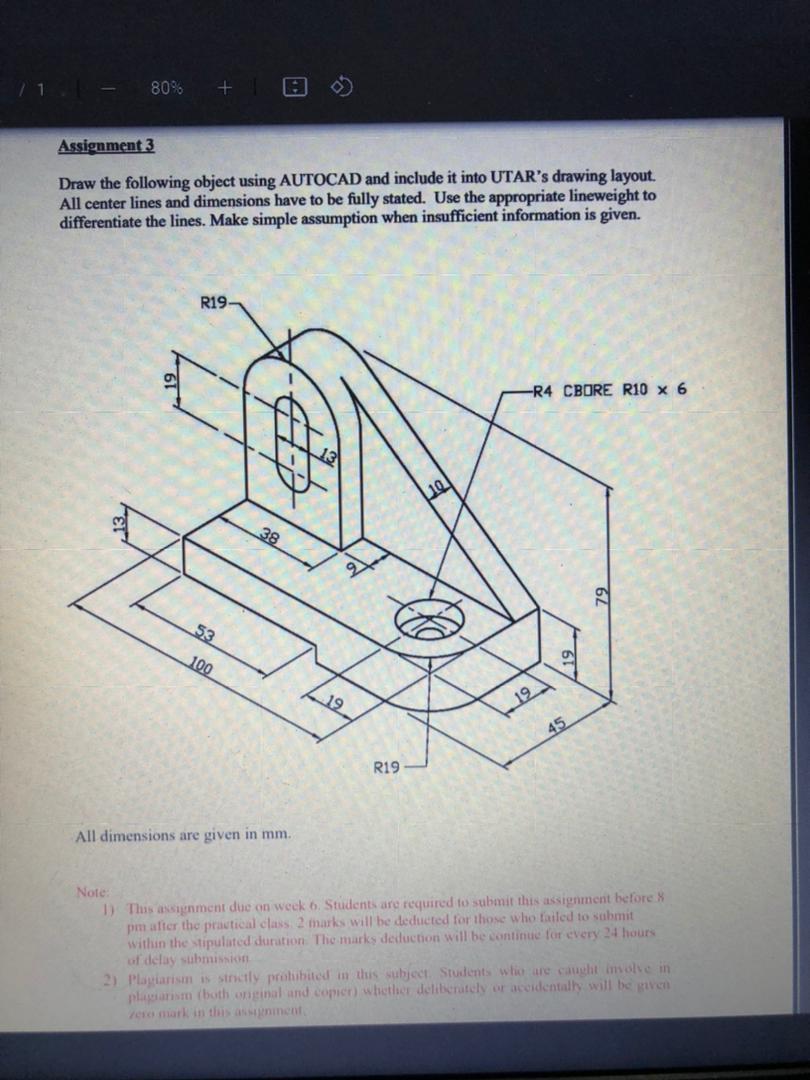 Solved 80% Assignment 3 Draw the following object using | Chegg.com