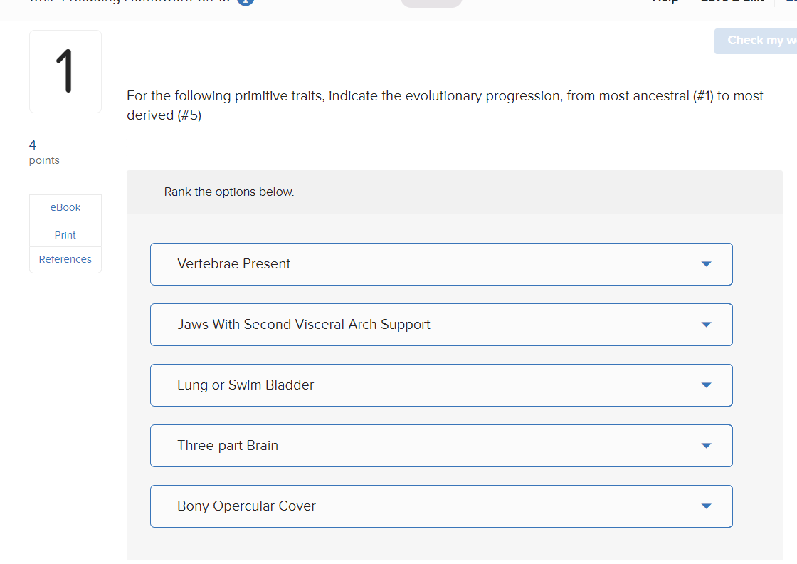 Solved WhichFor the following primitive traits, indicate the | Chegg.com